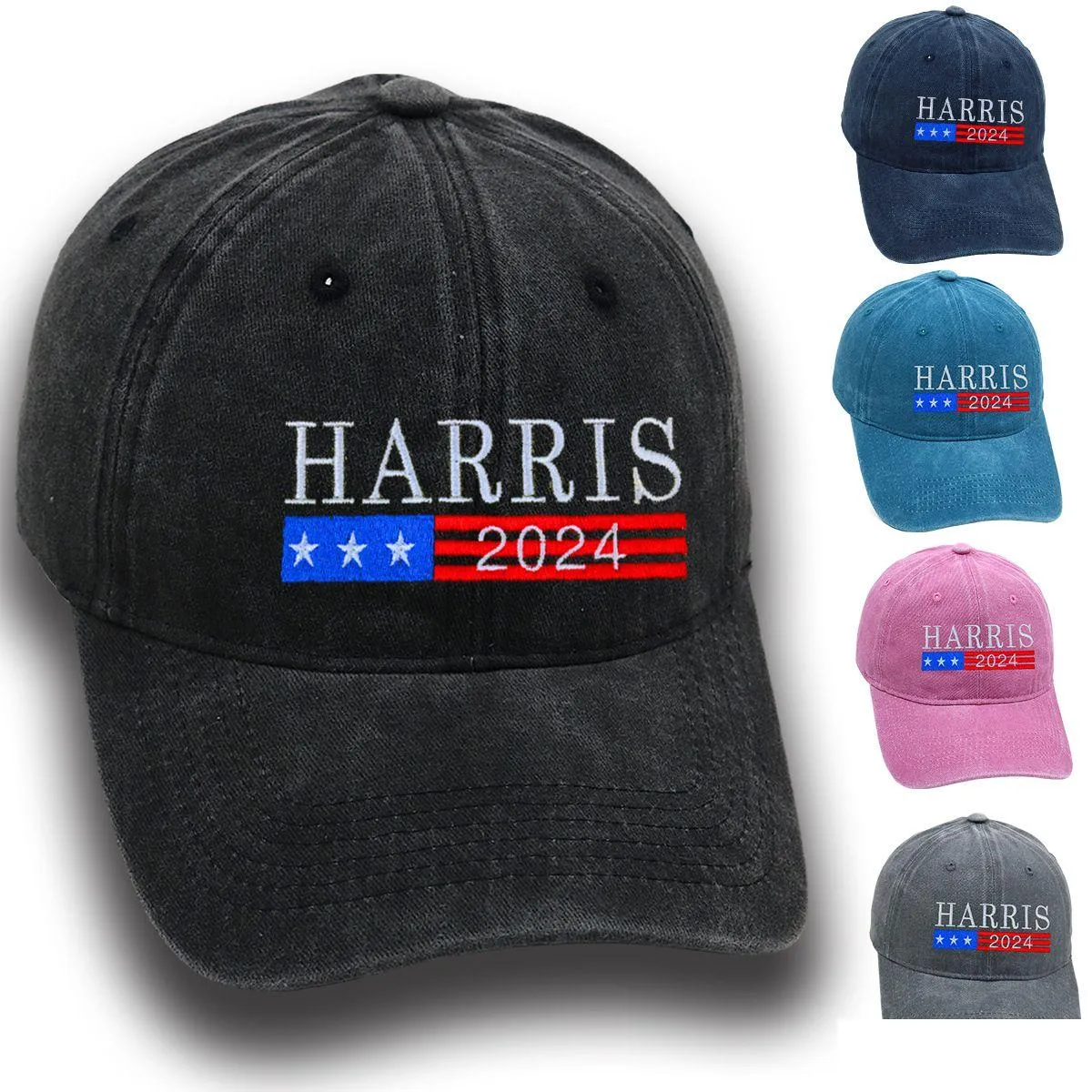 Kamala Harris 2024 Presidential Election Veterans Baseball Caps ...