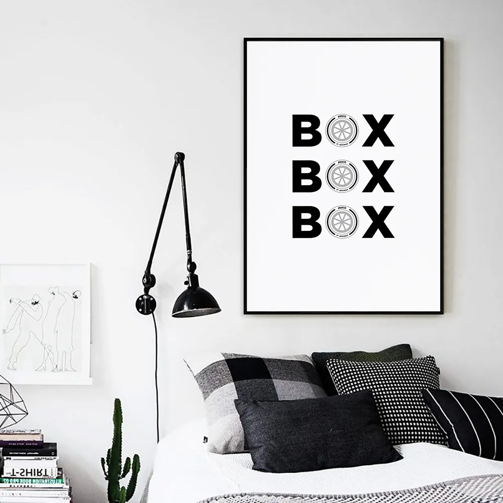 Formula One Fan Art, Racing Circuit Aesthetic Poster, Modern Home Decor ...