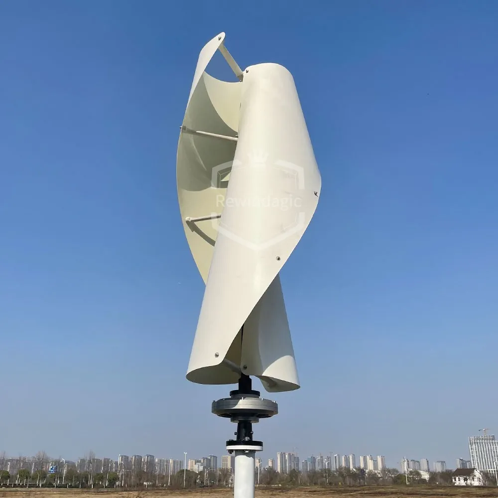 10kW Vertical Wind Turbine Generator, 96V/12V/24V VAWT Small Windmill ...
