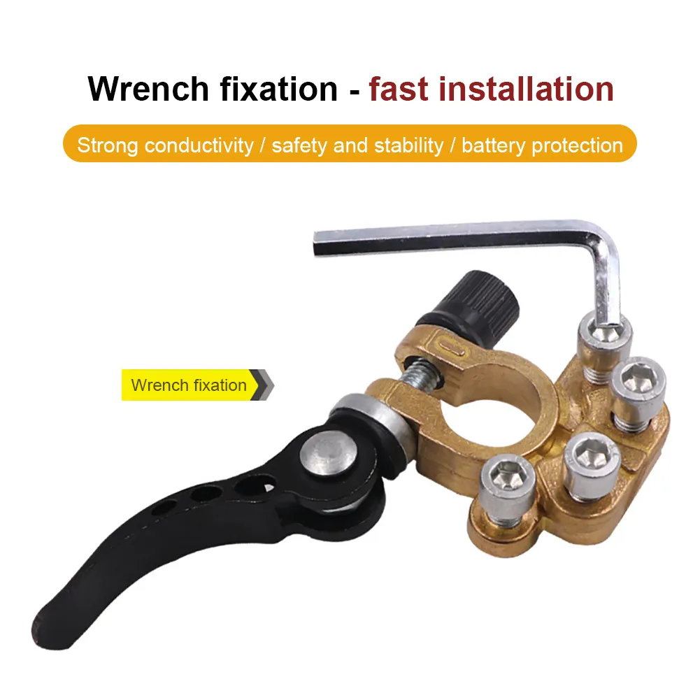 Automotive Battery Terminal Connectors With Wrench Lock Heavy Duty ...