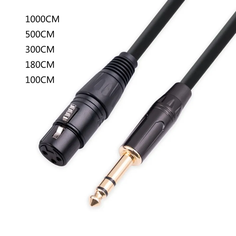 35 mm 1/4 inch TRS to XLR 3-pin Female Male Audio Extension Cord from ...