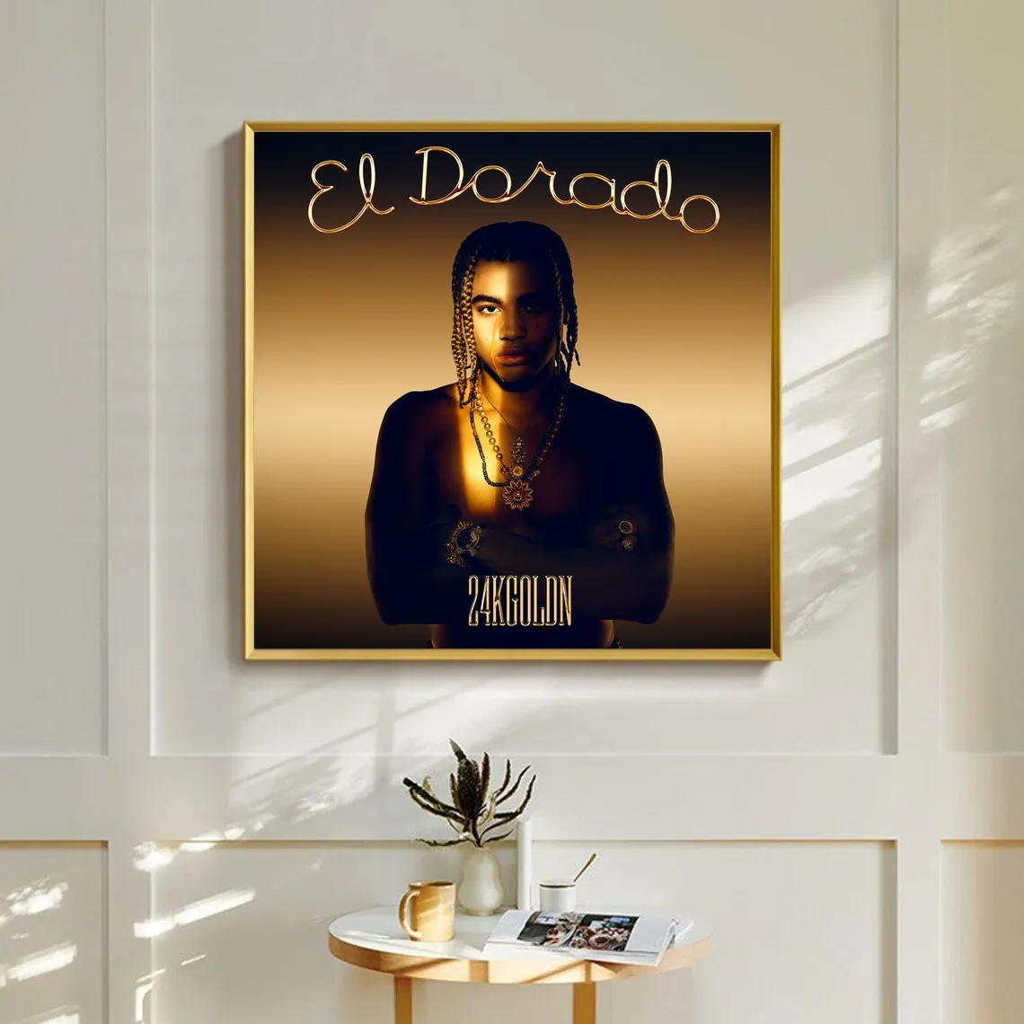 24kGoldn El Dorado Music Album Cover Poster HD Printable Canvas Art ...