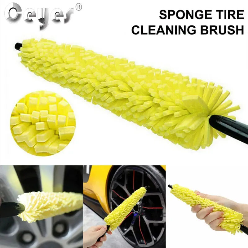 DHgate.com:Premium Car Cleaning Brush - Plastic Handle Wheel Wash Brush ...
