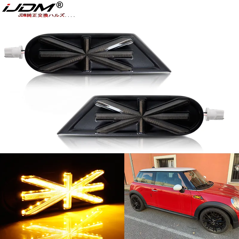 Amber LED Dynamic Sequential Blink Fender Side Marker Light Assembly ...