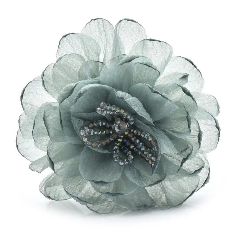 Wuli&Baby Yarn Flower Brooches for Women - 5-Color Beautiful Cloth Easy ...