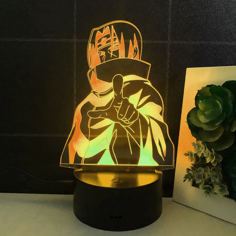 Naruto Kakashi LED Night Light | 3D Anime Akatsuki Table Lamp Toys ...