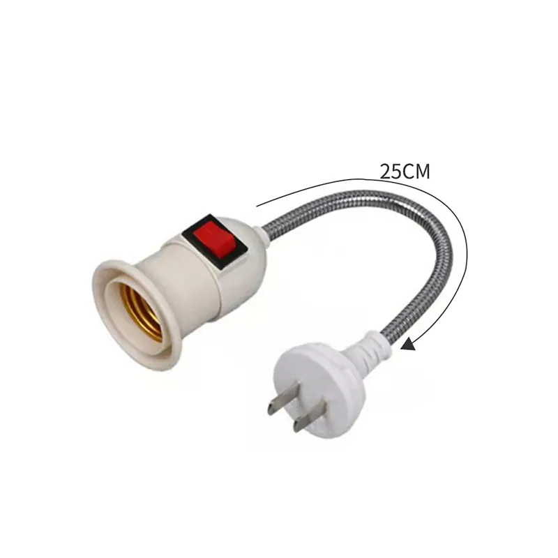 E27 Socket Lamp Base Wall Flexible Holder LED Light Converter Bases EU ...