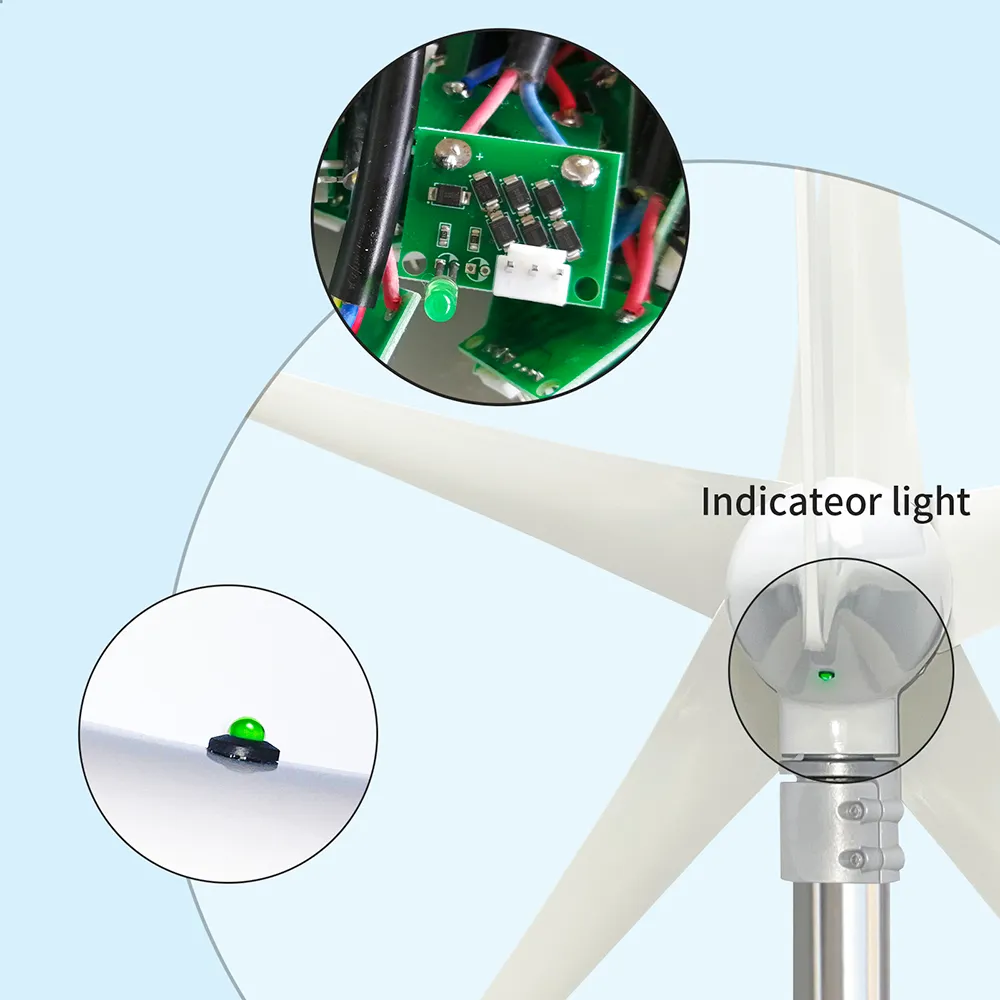 Compact 600W wind generator for home with MPPT Controller and High ...