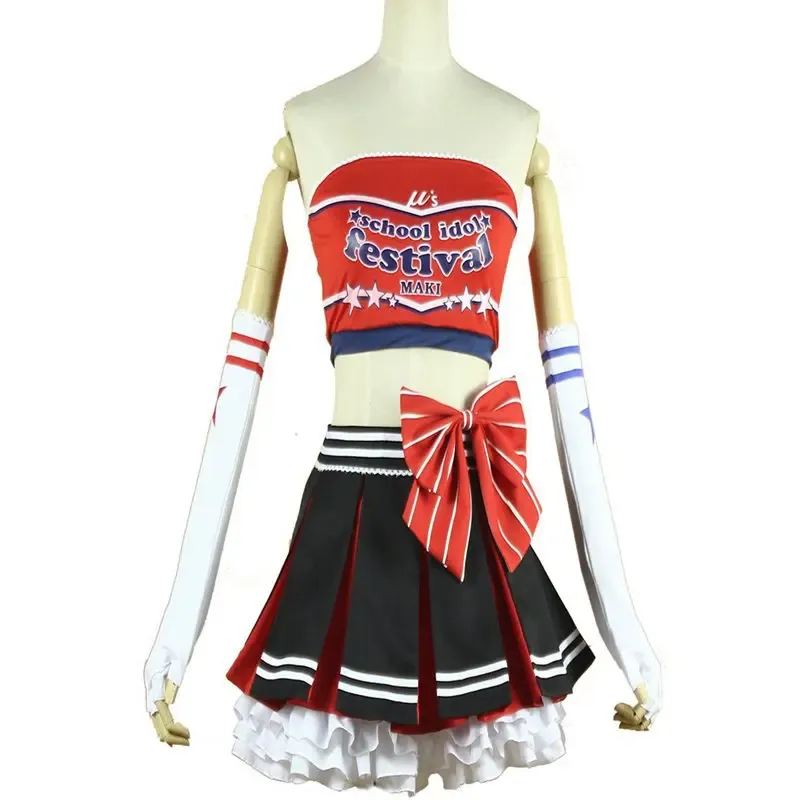 Love Live Cheerleader Costume: Halloween Cheer Uniform Outfit Kotori ...