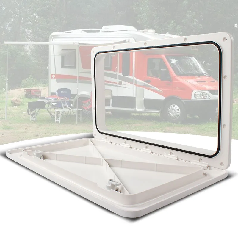 500mmx285mm RV Hatch Cover - 180° with Lock, Marine Grade Aluminum ...