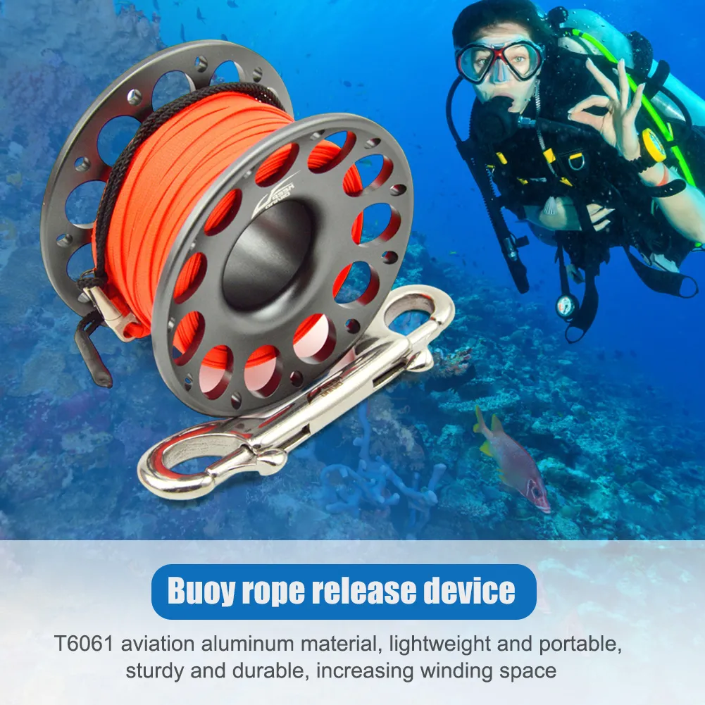 Dive Spool Reel: Lightweight Aluminum Alloy Finger Spool with Double ...