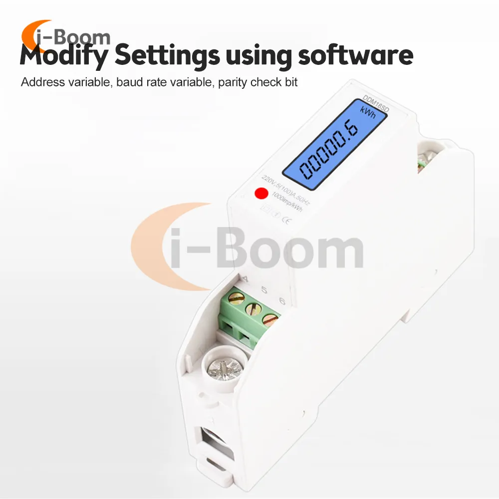 Dc Ampere Meter Digital Single Phase Energy Meter: MODBUS RTU, Din Rail ...