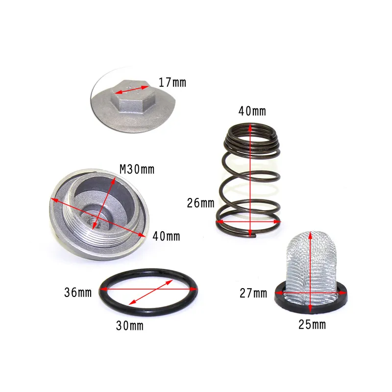GY6 50cc-150cc Engine Parts Plug Moped Oil Filter Drain Replacement for ...