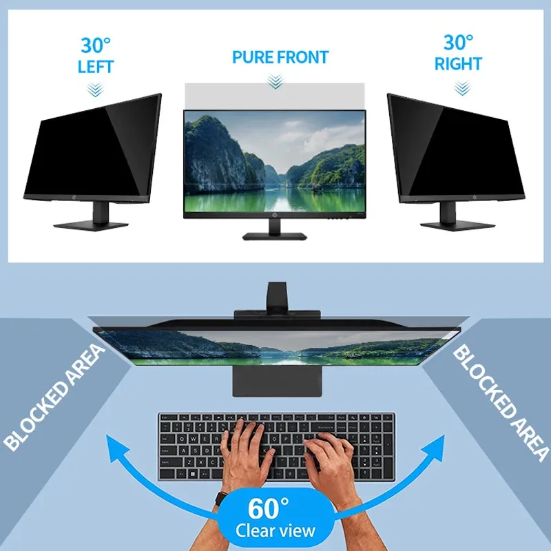 Large Privacy Screen Protector Film for iMac and PC Monitors 17 to 22 ...