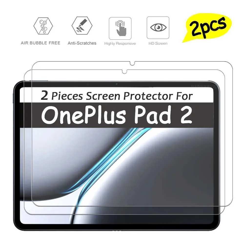 Premium Tablet Screen Protectors 2-Pack - Ultra Clear HD Tempered Glass ...