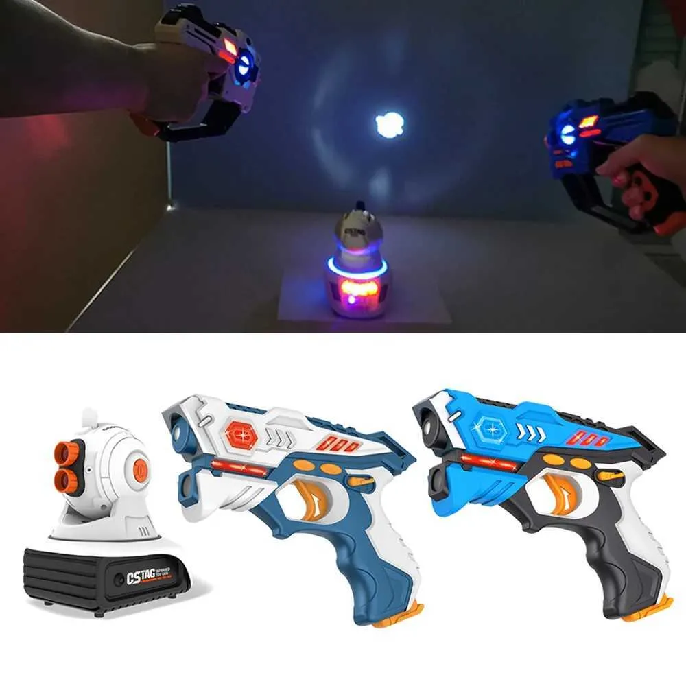 Laser Tag Projector Toy Guns Set Electric Infrared Battle Game For Kids ...
