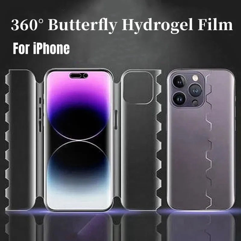 Clear Hydrogel Film For IPhone 14/11/12/13 Pro Max/Mini/14 Plus/X/S Max ...