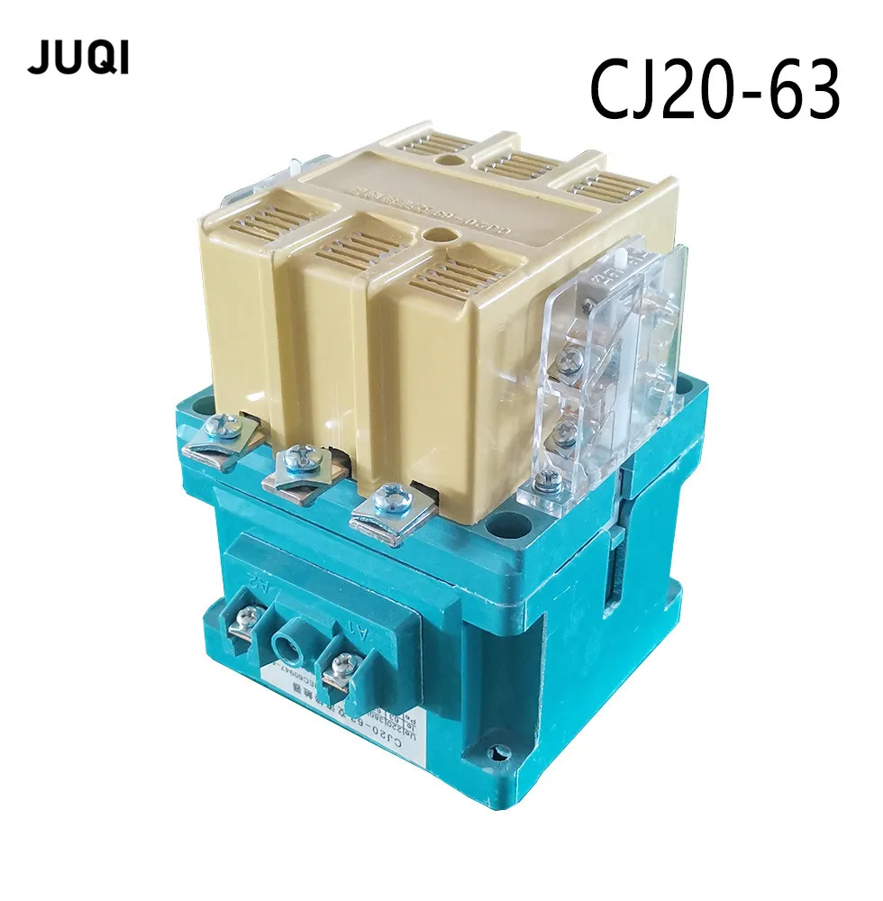 DHgate.com:CJ20-63A AC Contactor CJ20 3 Phase Single Phase63A CJ20-63 380V 220V Silver Conact ...