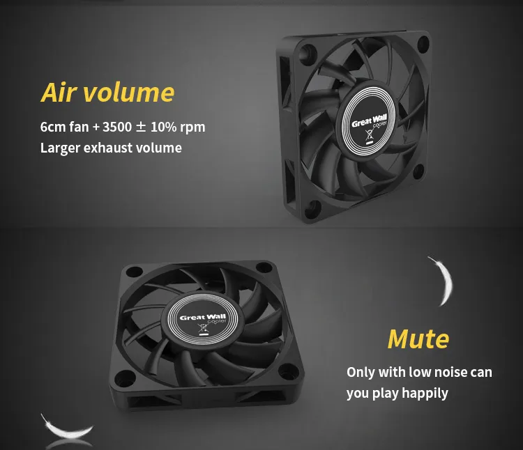 Great Wall Computer Case Fans Ultra Silent 6 9cm... From Ddmyhome, $20. ...