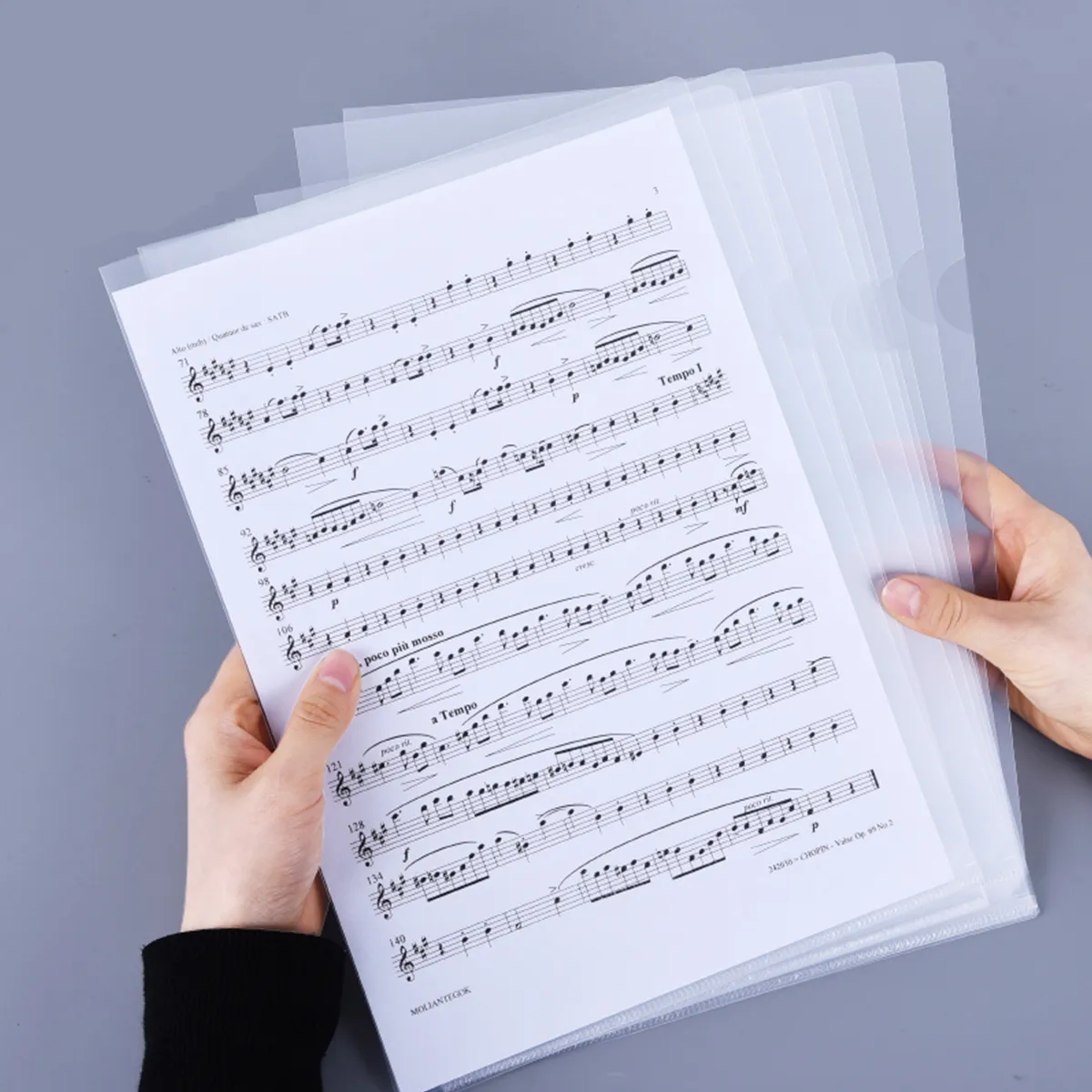 A4 Clear Plastic File Folder Transparent Sleeves, Lightweight Envelope ...