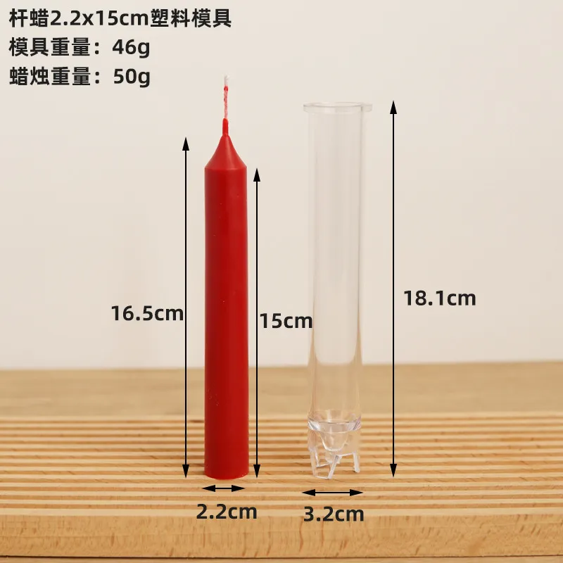 Handmade Acrylic Plastic silicone candle molds - 2.2cm Pointed ...