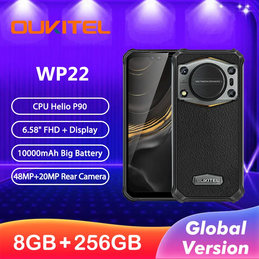 DHgate.com:Global OUKITEL WP22 Rugged Phone 8GB 256GB 10000 mAh 6.58 ...