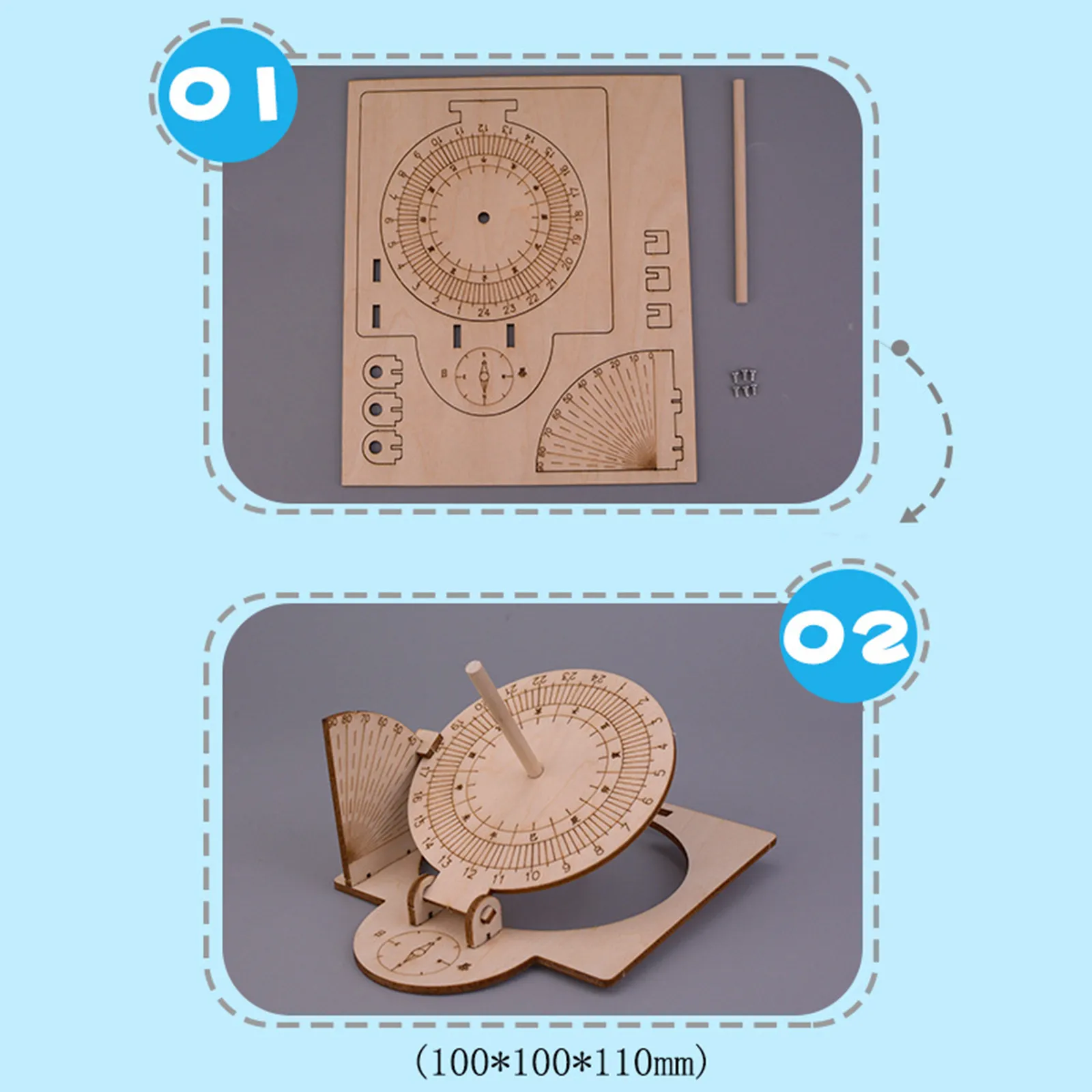 Wooden Digital Clock DIY Sundial Kit: Hand Assembled... From Ddmydec ...
