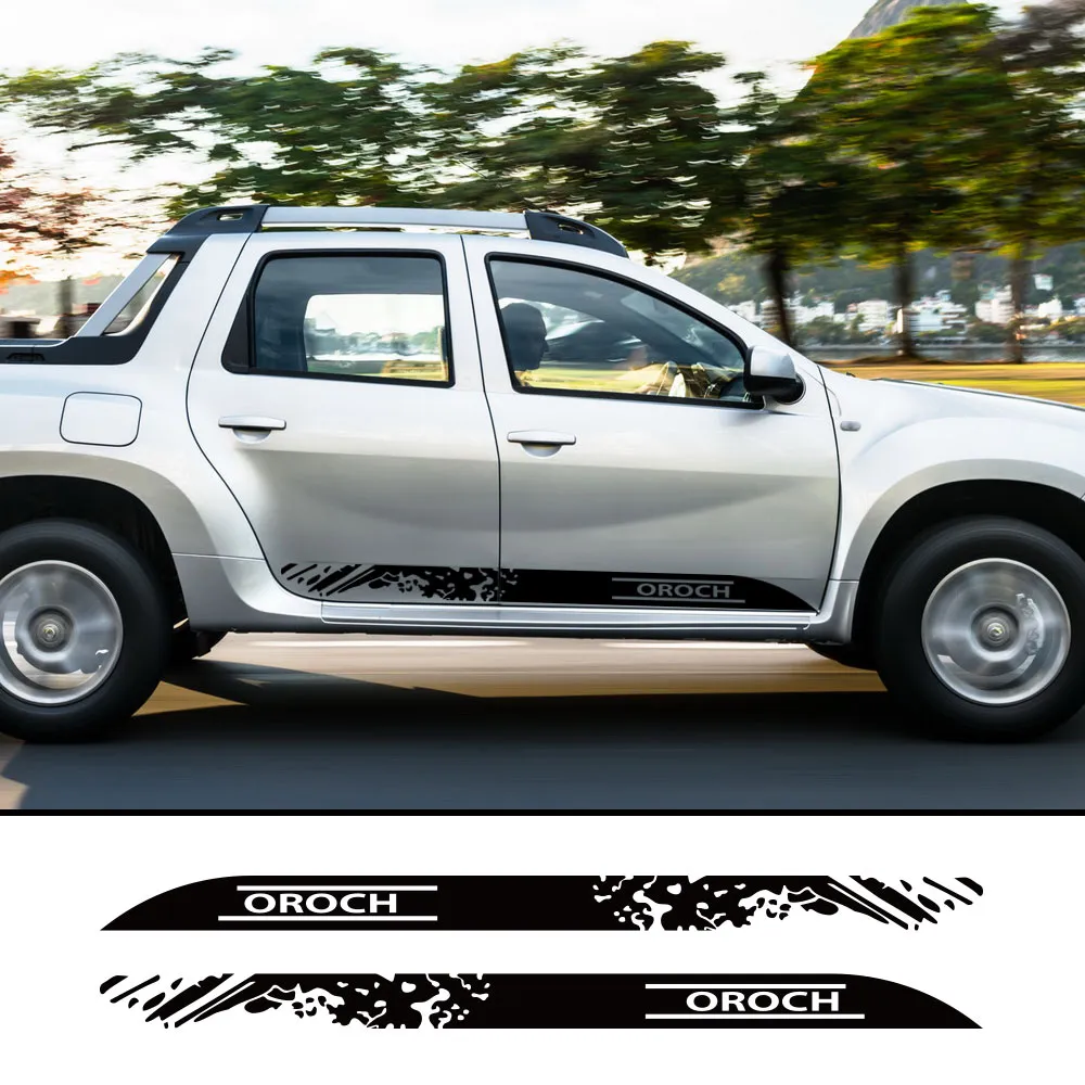 Pickup Door Side Skirt Decals For Renault Duster Oroch Car Stickers ...