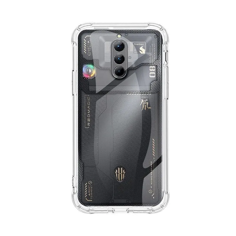 Red Magic 8 Pro Plus TPU Case with Screen Protector Glass Film Soft ...