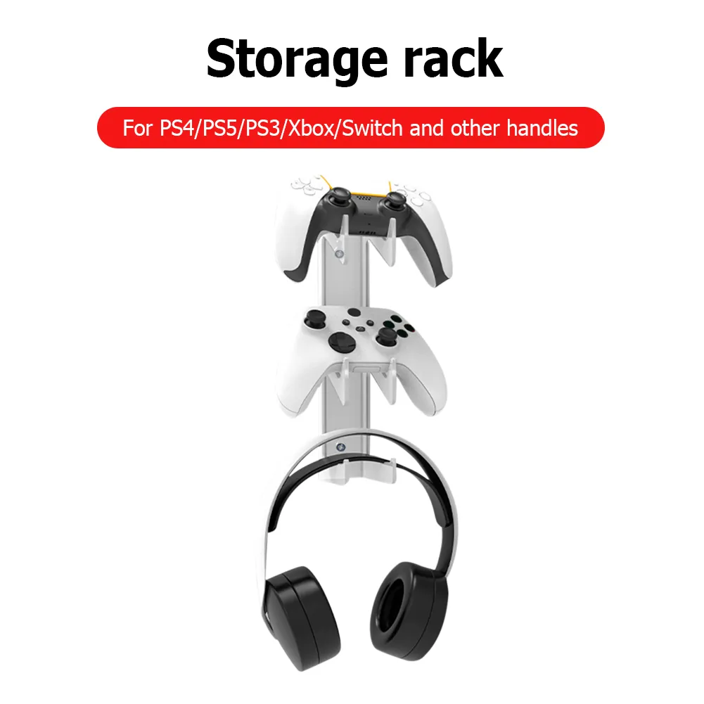 Transparent Game Controller Holder Universal Wall Mounted Bracket Rack ...