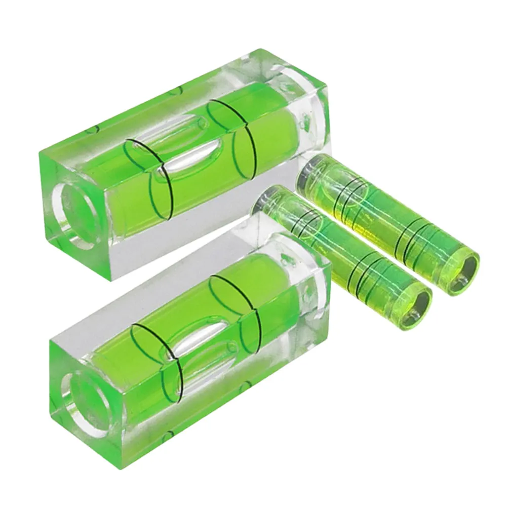 Mini Spirit Bubble Levels for Levelling, 2 Pack Tubular Small Square ...