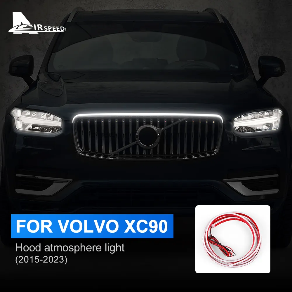 Car Hood Lights Strip Ambient Daytime Running Lamp Trim for Volvo XC90 ...