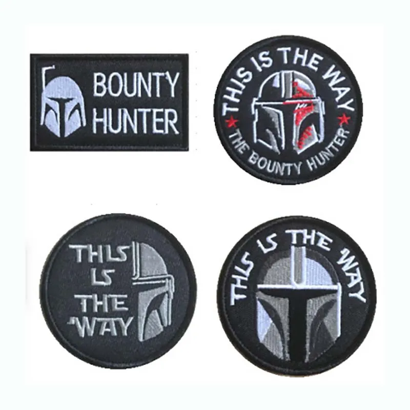 Embroidered This Is The Way Bounty Hunter Patches - Hook & Loop ...