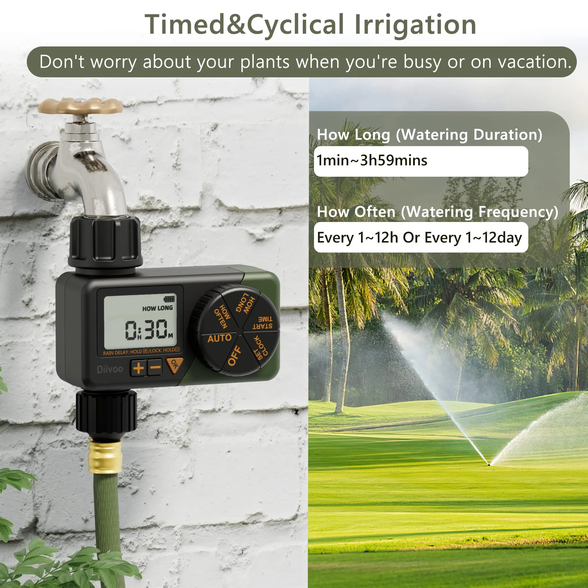 DHgate.com:Diivoo Digital Garden Water Timer, Automatic Drip Irrigation ...