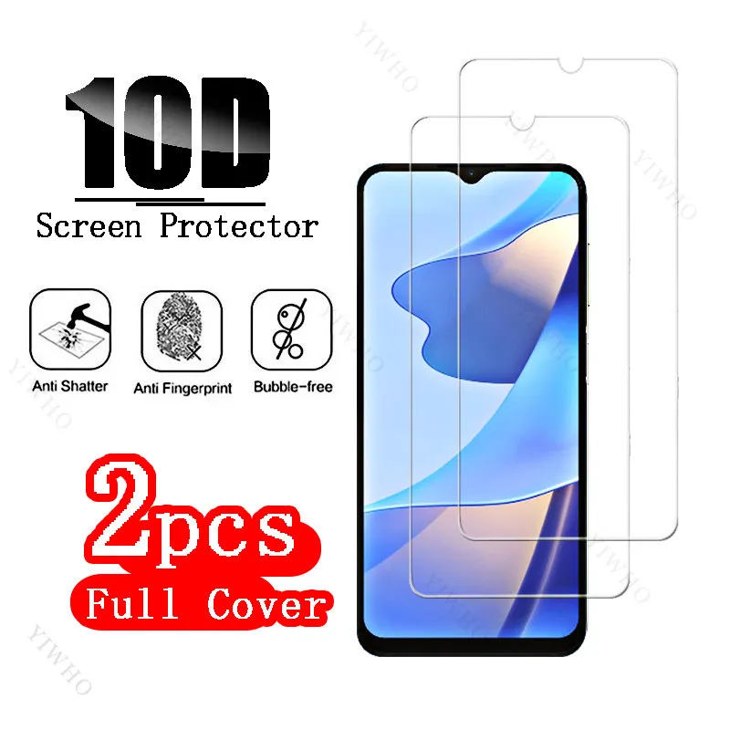 Oppo A16 Full Cover Glass with Fingerprint Unlock and Screen Protector ...