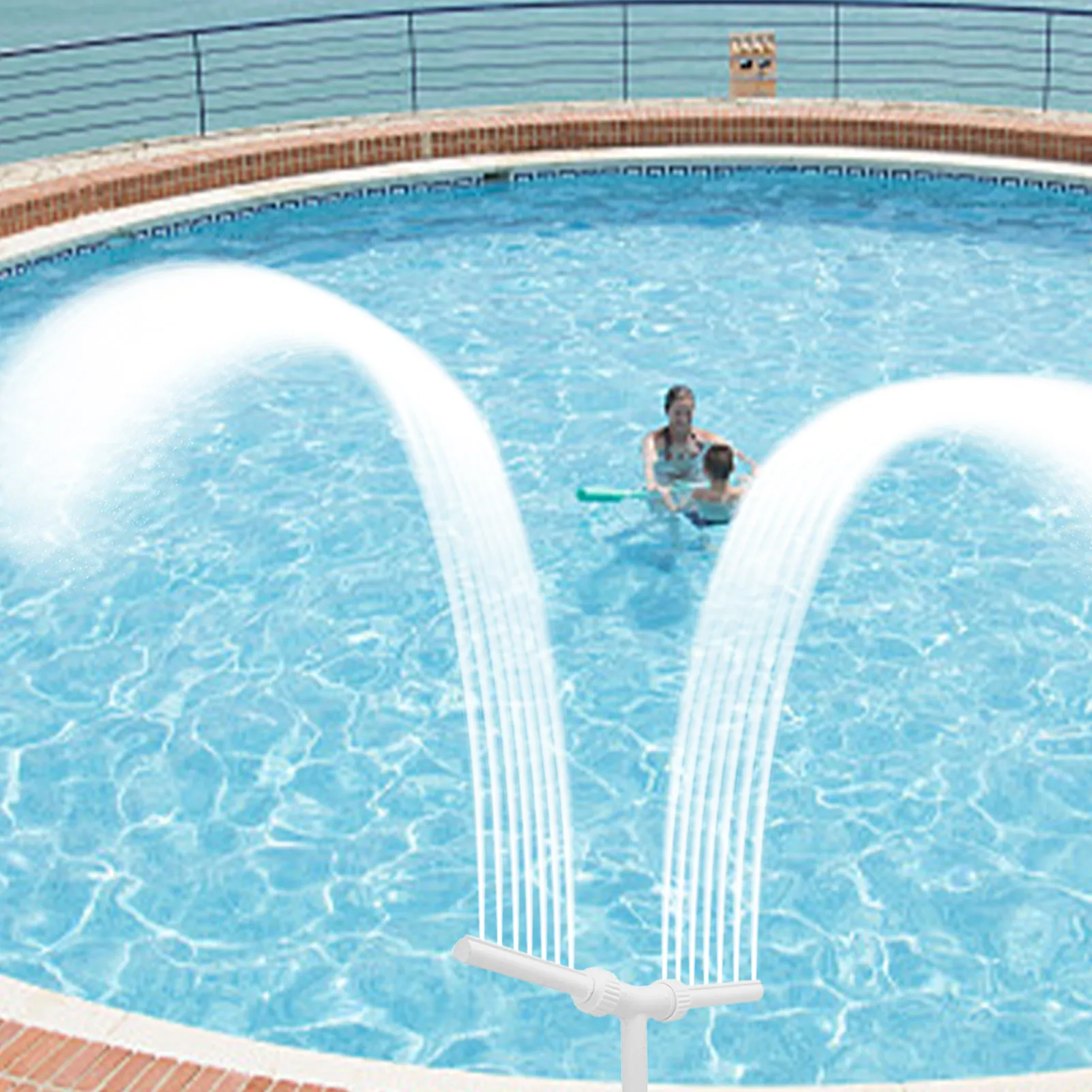Aeration For Pool Fountain Head: Adjustable Inground Pool Fountain ...