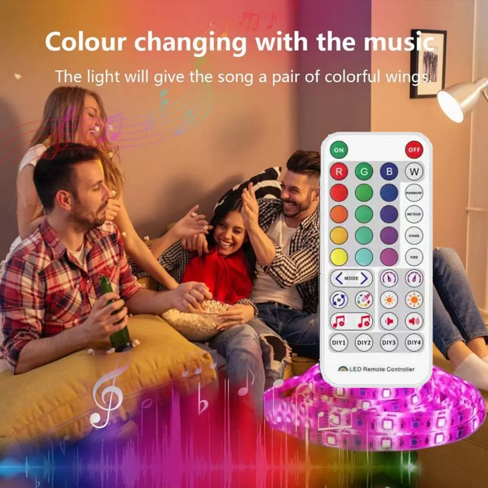 Smart Wi-Fi Music Controller for RGB LED Strip Lights, Dual Output ...