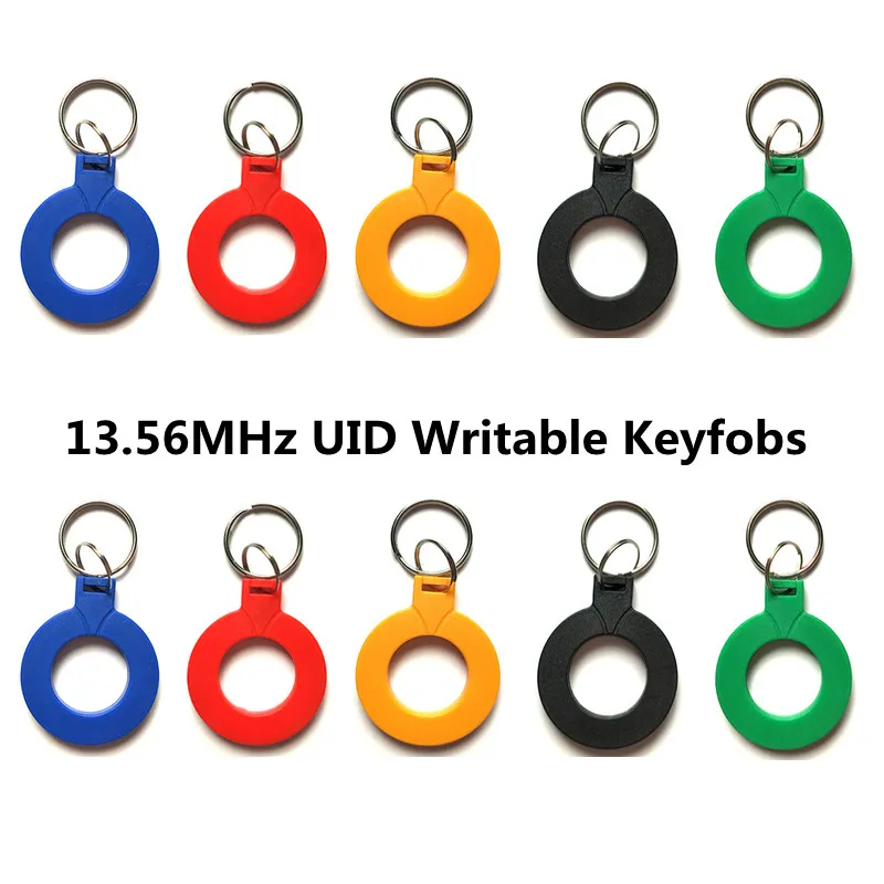 13.56 MHz Rewritable RFID M1 S50 1K UID Changeable Card Tag Keychain ...