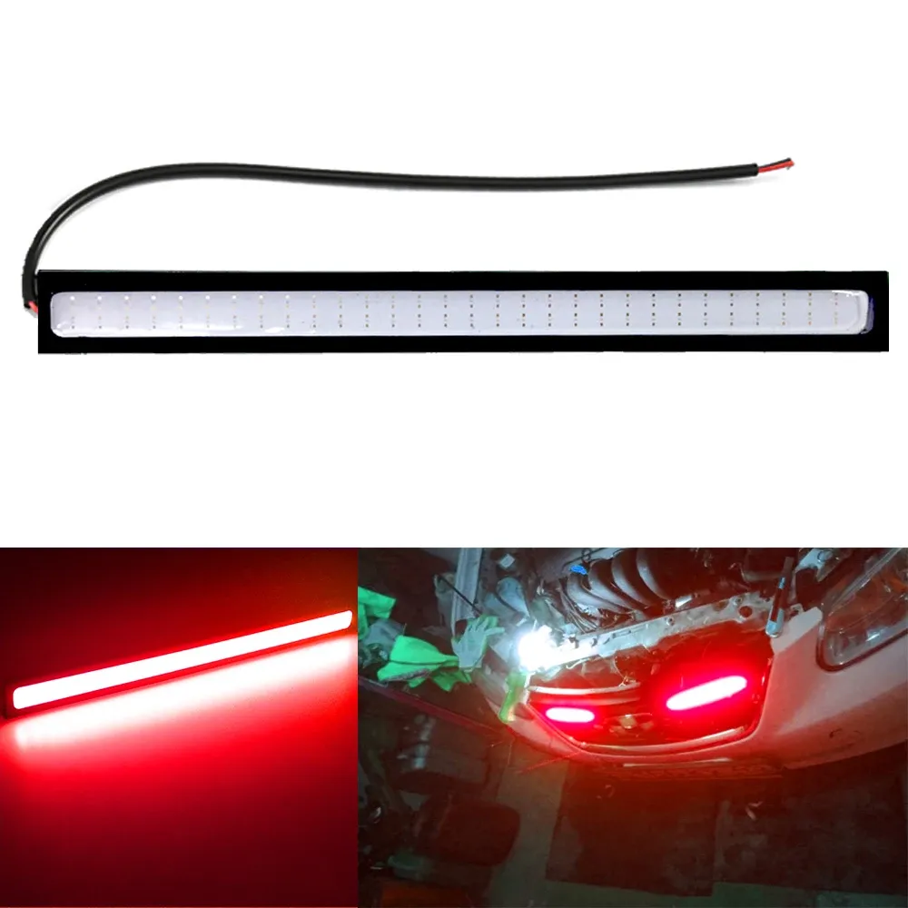 DHgate.com:14cm Red Car LED Daytime Running Lights, Double Row 60 LEDS ...