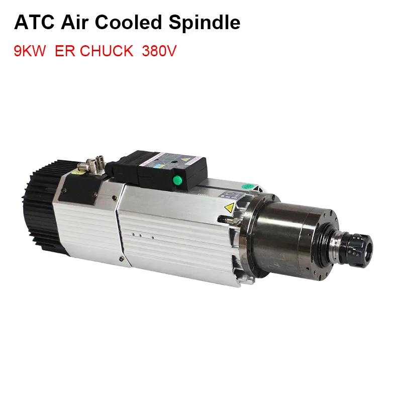 3 Axis CNC Router ATC Spindle 9KW 380V Air Cooled Motor ISO30 Tool ...