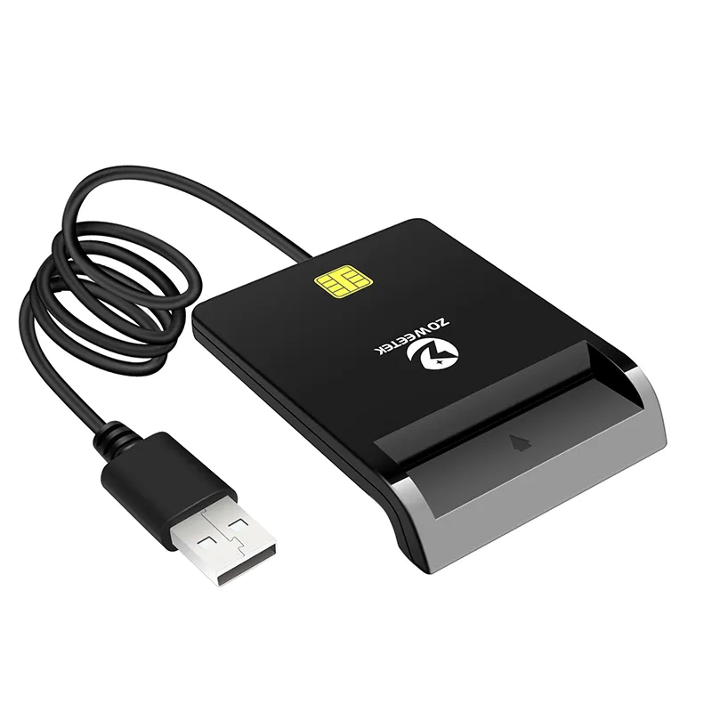 USB C Card Reader For Smart Cards High Speed ID/IC/ATM Card ...