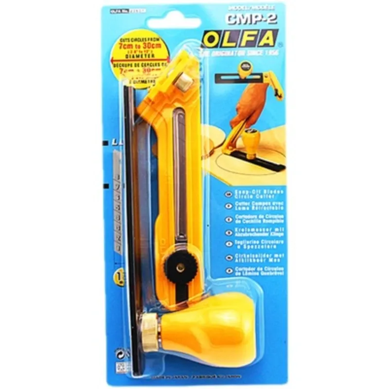 OLFA CMP 2 Rotary Cutter With Compass, Made In Japan, With A Diameter Of 18mm3 To 12 Inches 90b ...
