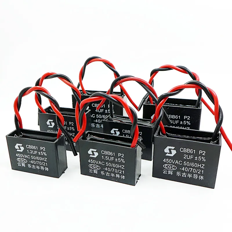 CBB61 Capacitor Set: 450V 1.2uF for Fan Motor Starting - Premium ...