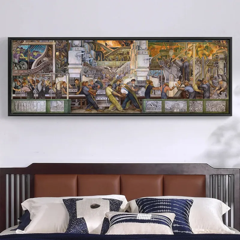 DHgate.com:Diego Riveras Detroit Industry Canvas Wall Art Print for ...