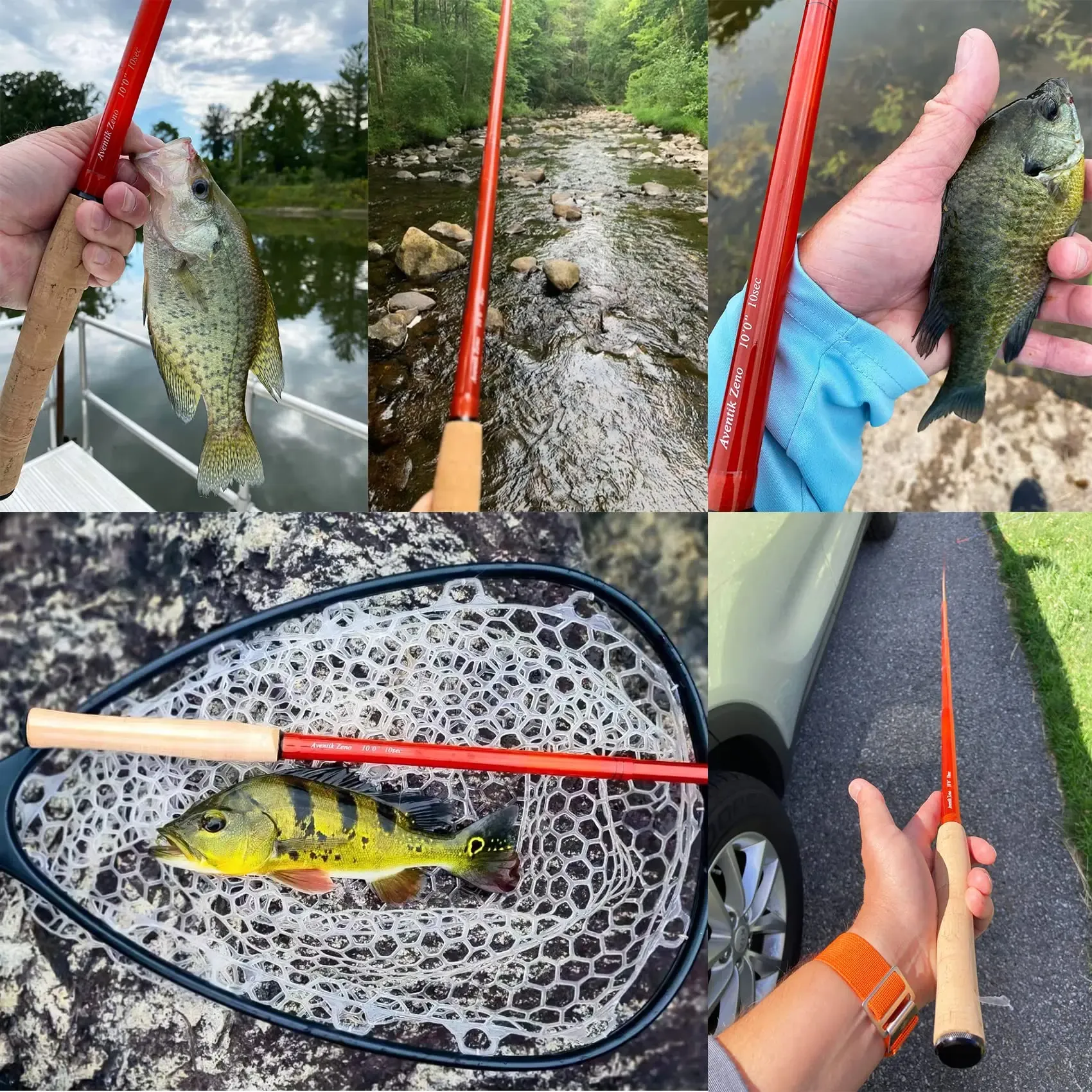 Aventik 9ft to 10ft Mini Tenkara Fishing Rod, Super Light Slim Short ...