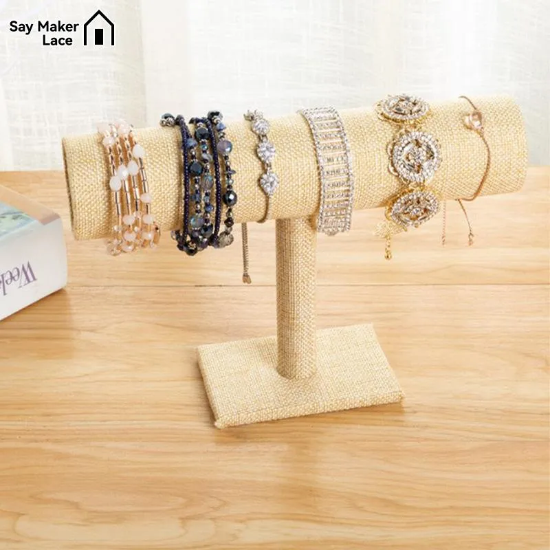 DHgate.com:Linen Leather Watch T-Bar Chain Bracelet Display Rack Holder ...