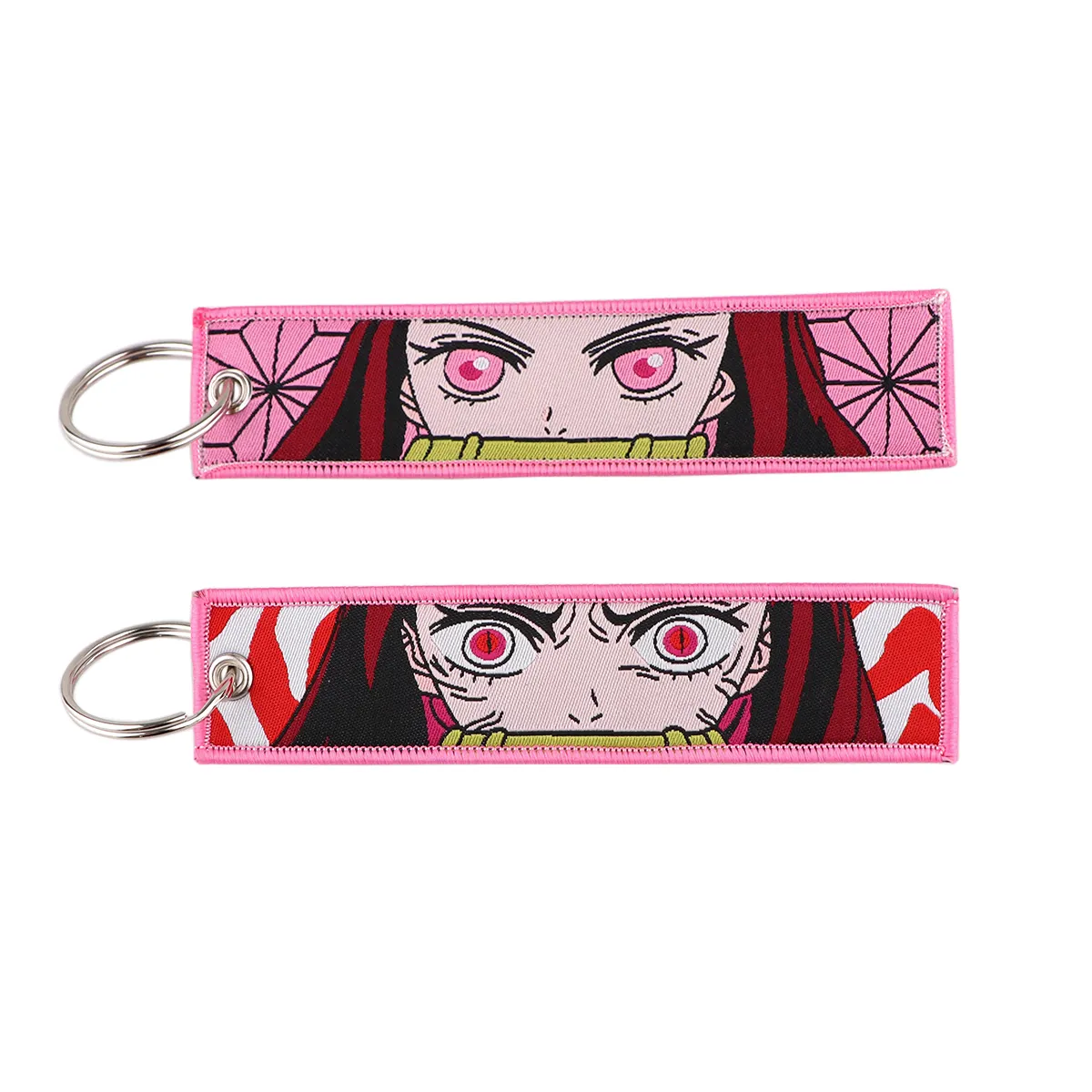 Japanese Anime Nezuko Key Tag Keychains: Durable Alloy, Vivid Colors ...