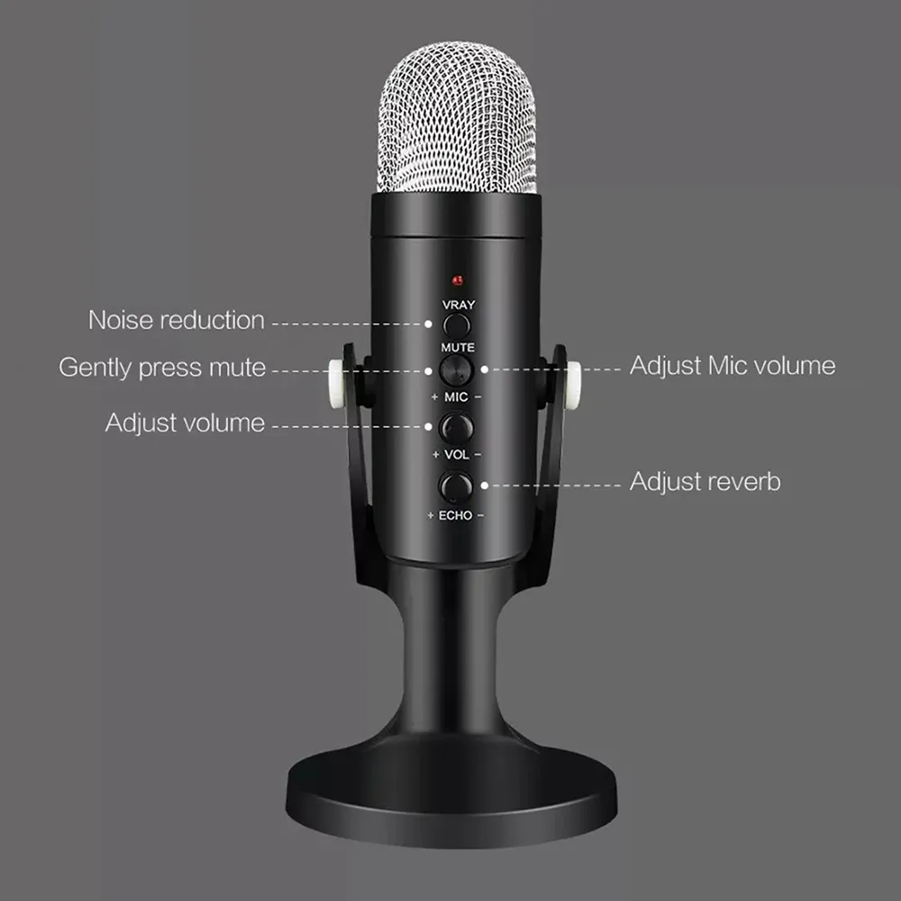 Multiple USB Condenser Microphones For PC Podcasting, Recording, Live ...