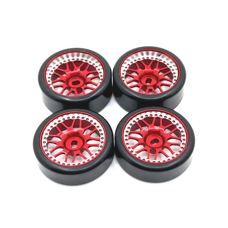 27mm Hard Plastic Drift Tires, Metal Wheel Rims for 1/28 RC Car ...
