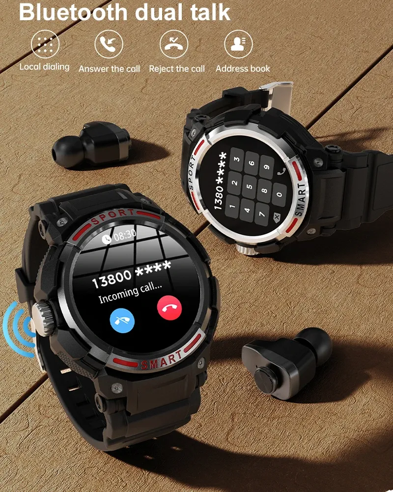 DHgate.com:2-in-1 Smart Watch with Bluetooth Headset: AMOLED Display ...